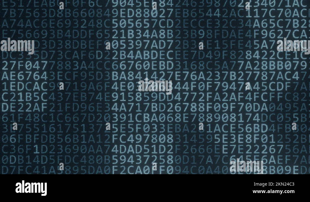 Internet Text Consisting Of Many Symbols On Computer Monitor 3d Animation Stock Video Footage