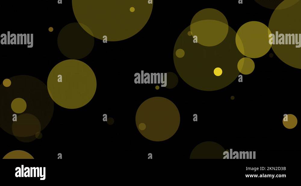 Animation of floating light spots on black background Stock Video ...