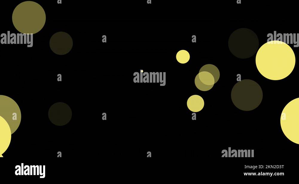 Animation of floating light spots on black background Stock Video ...