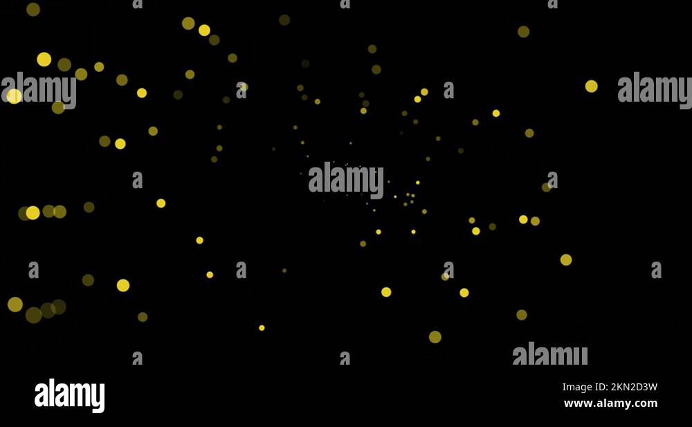 Animation of floating light spots on black background Stock Video ...