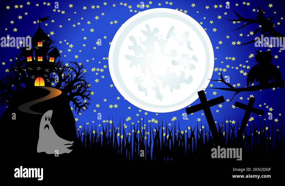 Haunted house spooky moon Stock Videos & Footage - HD and 4K Video ...