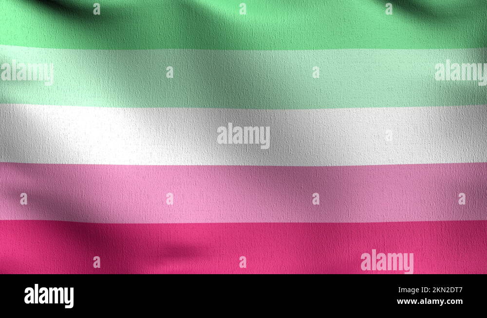 Abrosexual Pride Flag, LGBT, or rainbow flag. Pride symbol blowing in ...