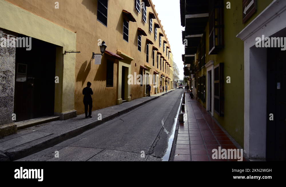 Colonial street in cartagena Stock Videos & Footage - HD and 4K Video ...