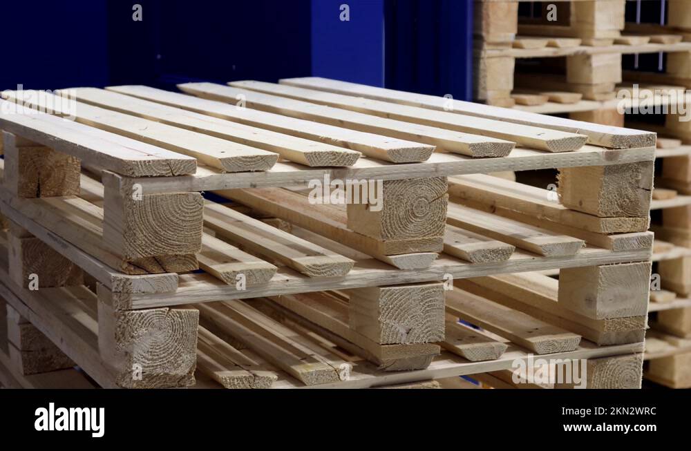 Stack empty wood pallets Stock Videos & Footage - HD and 4K Video Clips ...