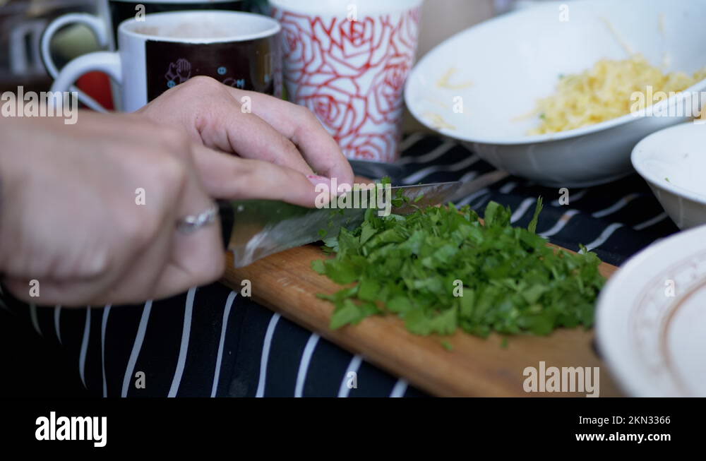 Female hands cutting parsley Stock Videos & Footage - HD and 4K Video ...