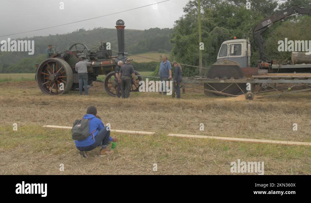 Traditional Steam Driven Traction Engine Stock Video Footage - Alamy