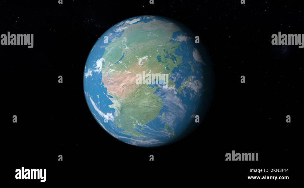 Supercontinent Pangea or Pangaea in earth planet. Loop Stock Video ...