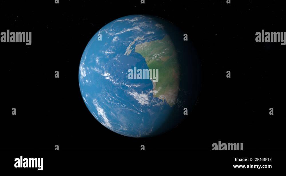 Vaalbara Earth Supercontinent in planet earth rotating. Loop Stock ...