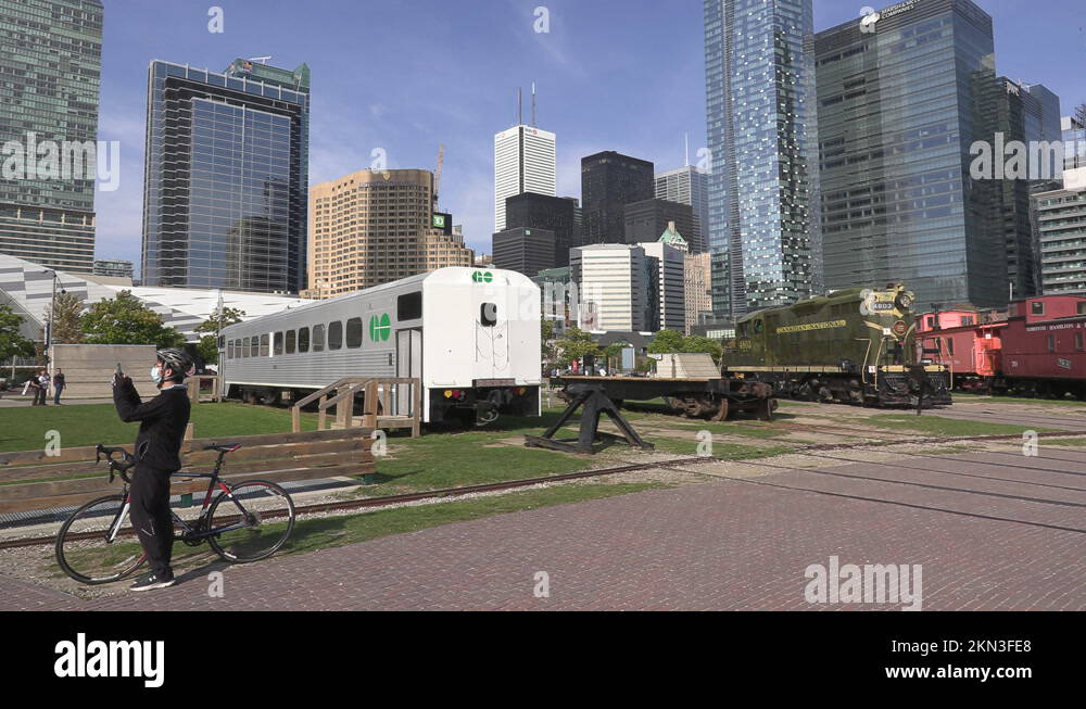 Downtown Toronto business district with office towers and condos Stock ...