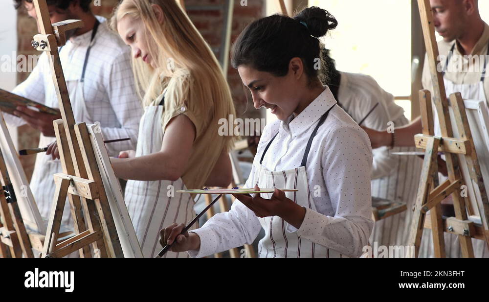 Group drawing lesson not children Stock Videos & Footage - HD and 4K ...