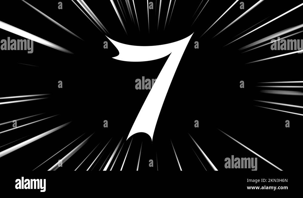 Countdown animation with a cartoon-like design Stock Video Footage - Alamy