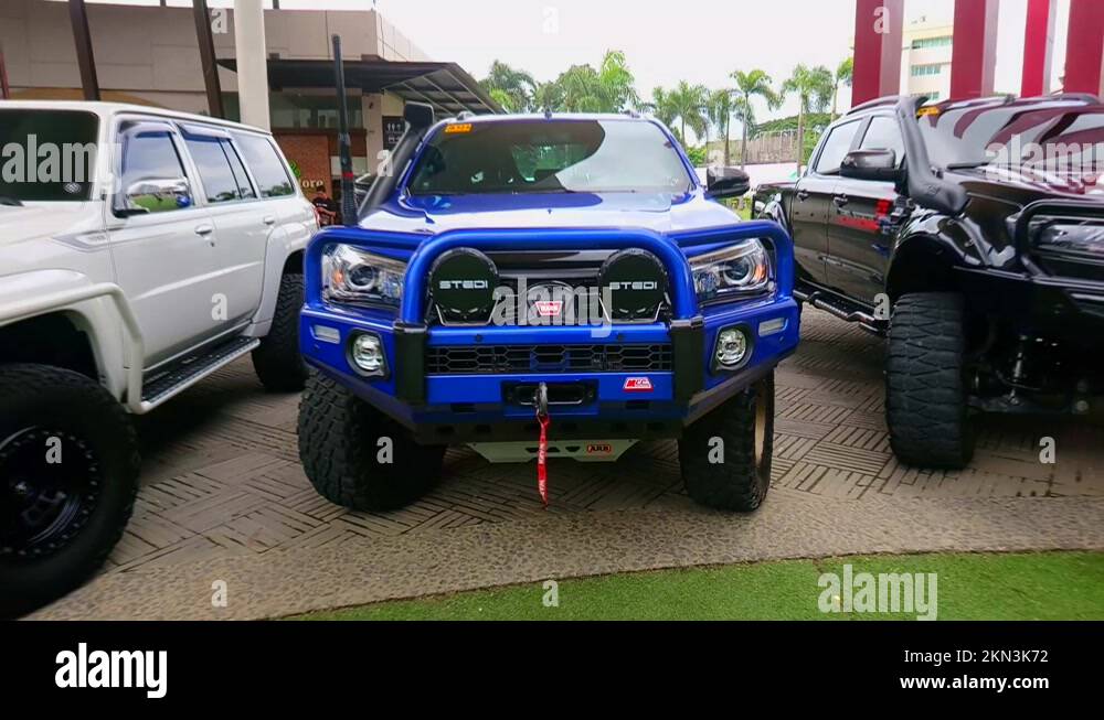 QUEZON CITY, PH - JUNE 15 - Pick up trucks and suv display on June 15 ...