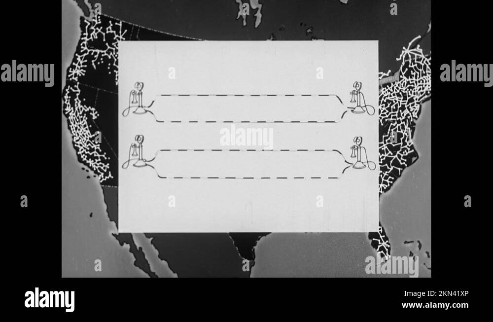 1940s: Animated drawing of a man shaking rope with weights appears over ...