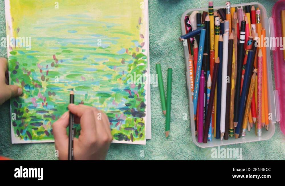 Top view coloring Stock Videos & Footage - HD and 4K Video Clips - Alamy