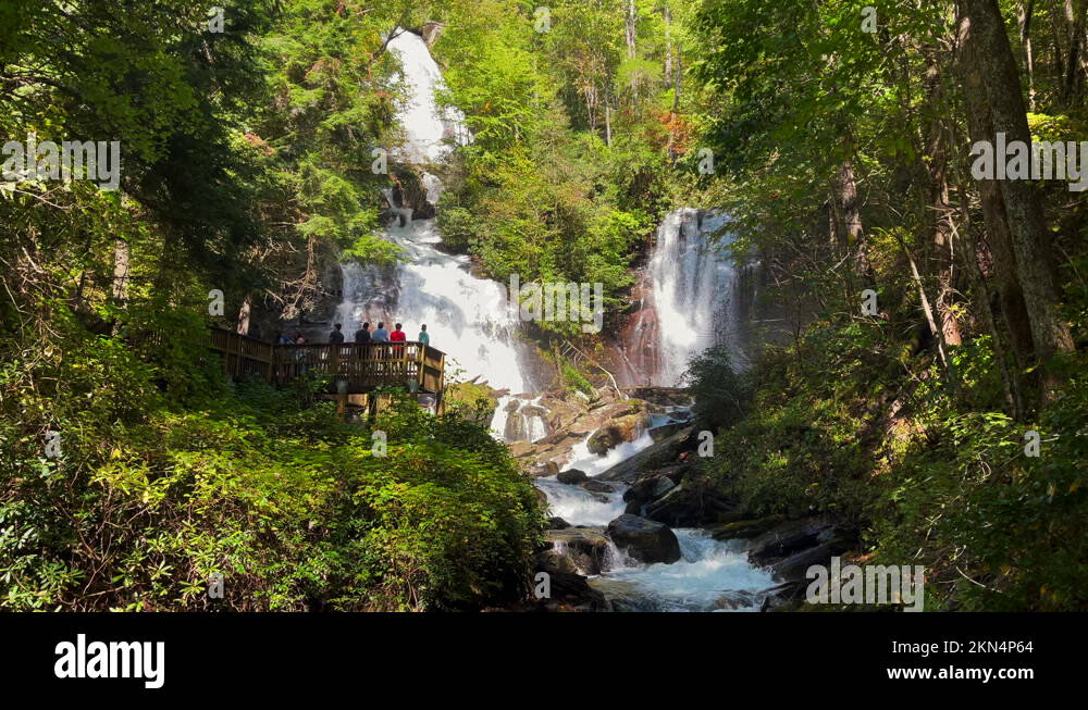 Ana Ruby waterfalls in Helen Stock Video Footage - Alamy