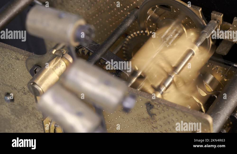 Working mechanisms driving in motion the hammers of the signal inside a ...
