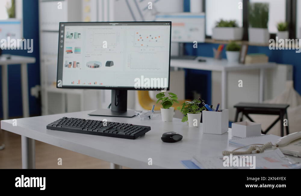 Computer monitor on office desk Stock Videos & Footage - HD and 4K ...
