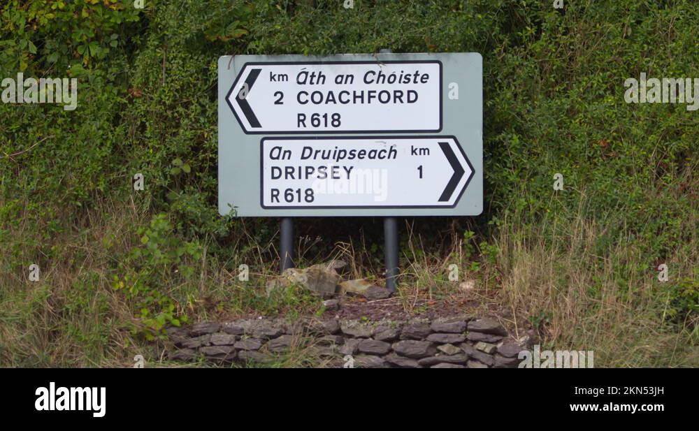 Irish road signs Stock Videos & Footage - HD and 4K Video Clips - Alamy