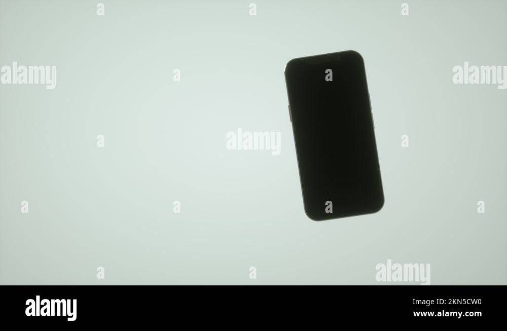 Black screen phone model spinning around, animated graphic Stock Video ...