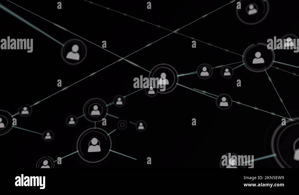 Digital animation network profile icons Stock Videos & Footage - HD and ...