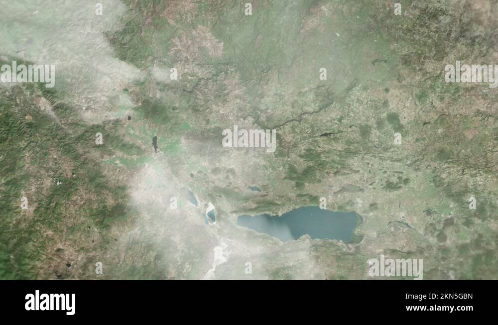 Zoom of the earth from space to the city Guadalajara. 3D Animation. 4K ...