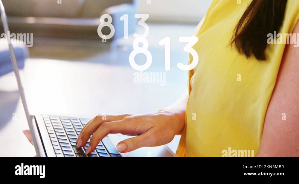 Animation growing numbers over woman Stock Videos & Footage - HD and 4K ...