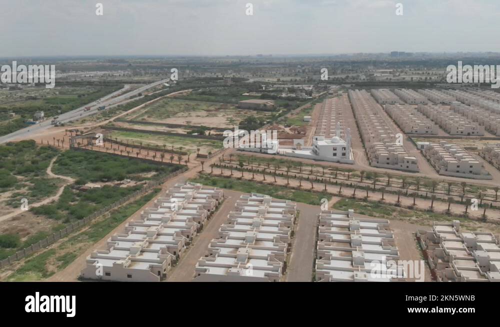 Unfinished Housing Project In Karachi. Aerial Parallax View Stock Video ...