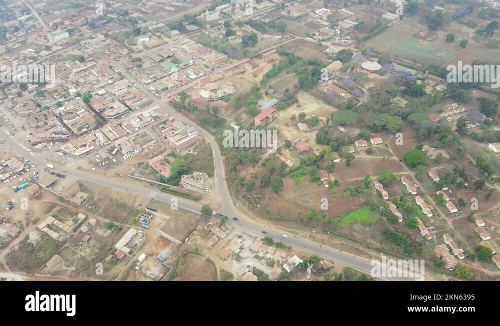 Rural village of Africa Kenya. Loitokitok kenya village town with the ...