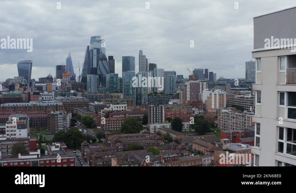 Leadenhall building and the gherkin side by side Stock Videos & Footage ...