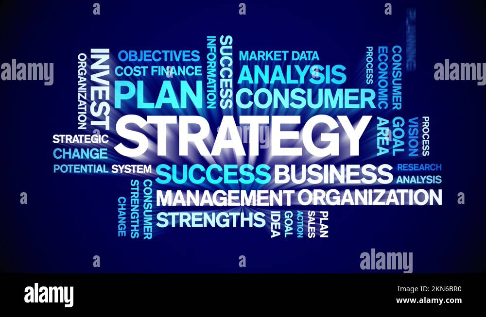 Strategy animated word cloud,design animation typography kinetic ...