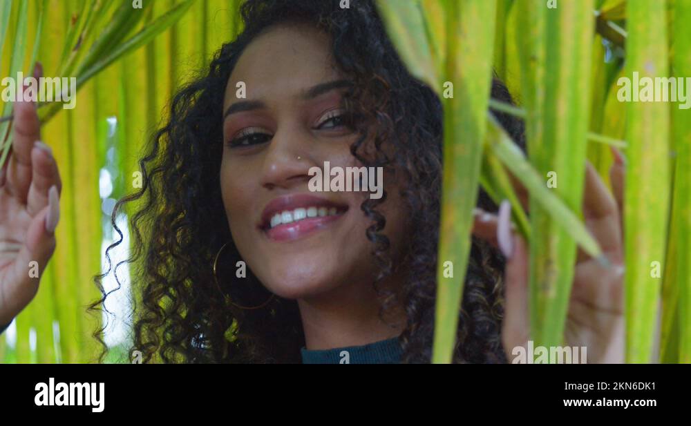 Girl with a palm Stock Videos & Footage - HD and 4K Video Clips - Alamy