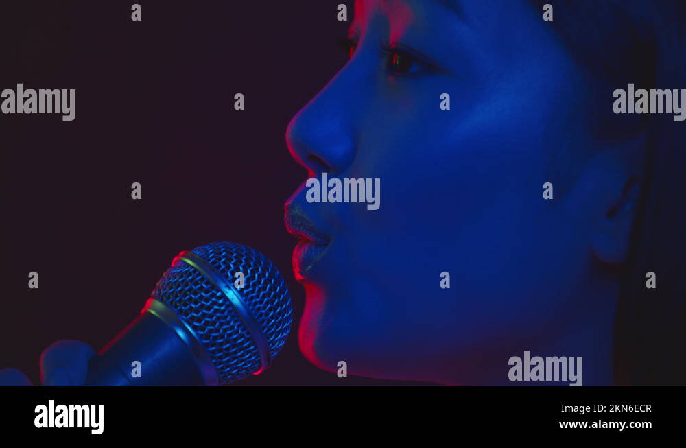 Young beautiful woman singing singer Stock Videos & Footage - HD and 4K ...