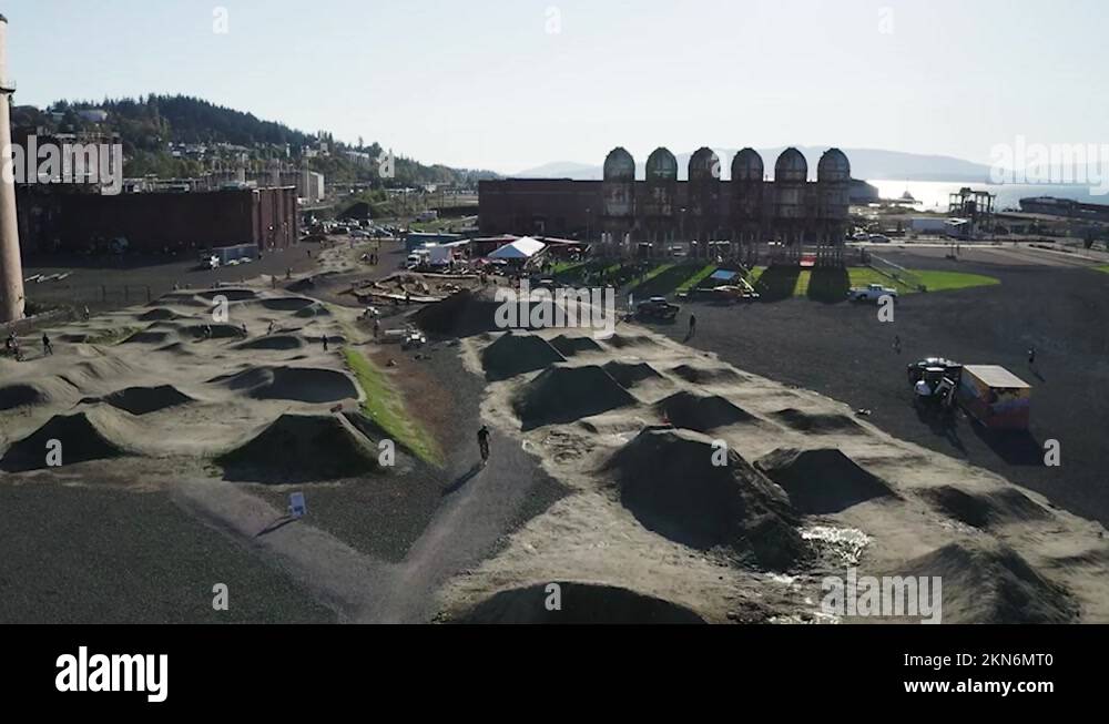 Pump Track Cycling Recreational Park In Kulshan Beer Garden In ...