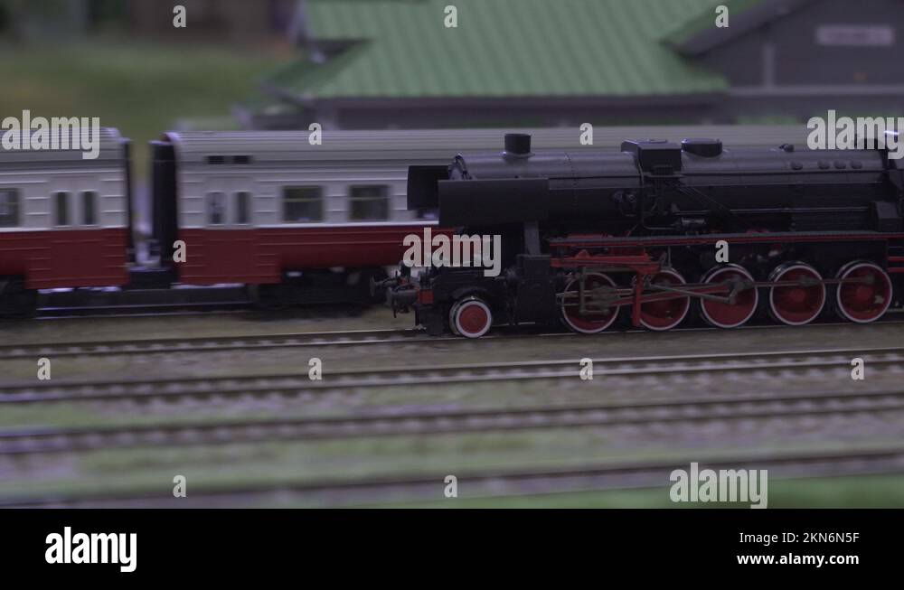 Mini Train Station Modelling. Model of Railway Station With Moving ...