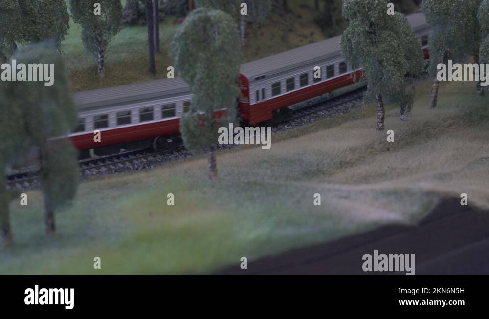 Mini Train Station Modelling. Model of Railway Station With Moving ...
