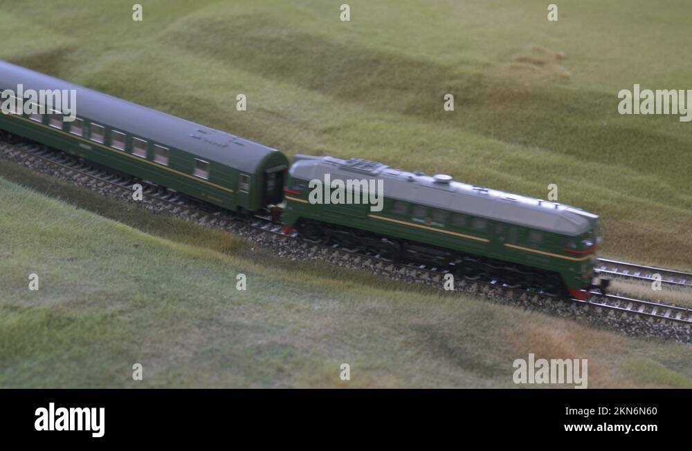 Mini Train Station Modelling. Model of Railway Station With Moving ...