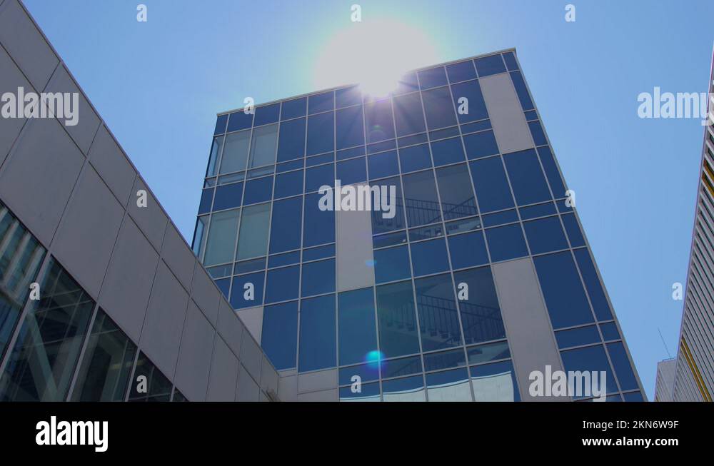 A modern hospital building with large windows Stock Video Footage - Alamy