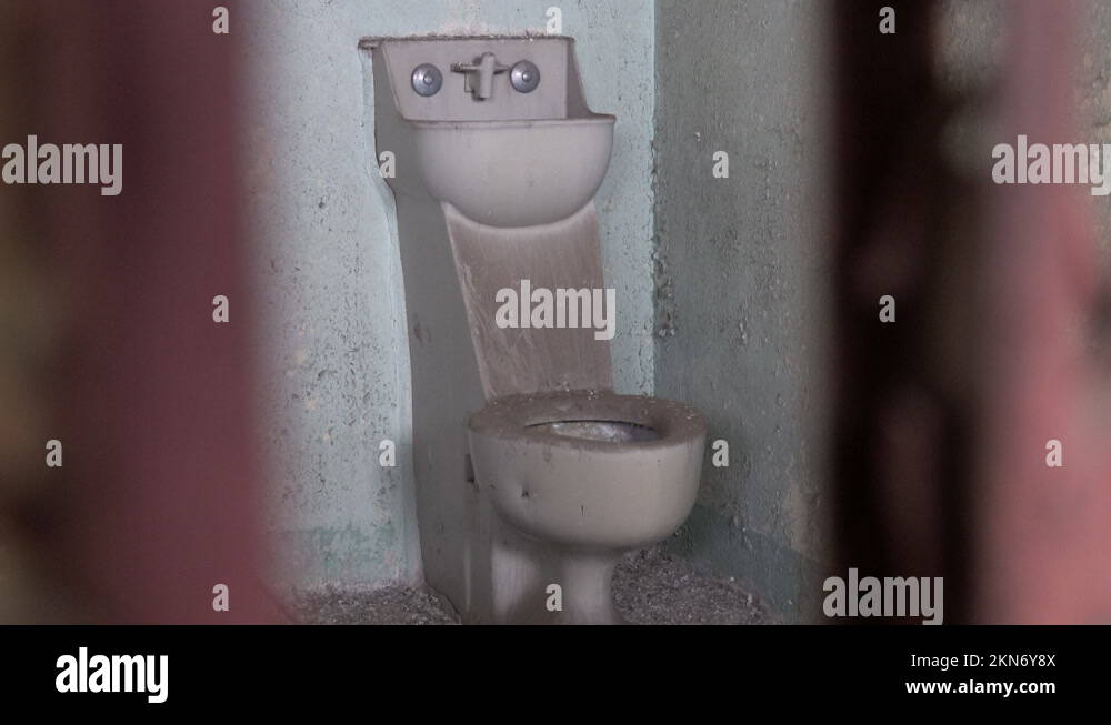 Combination sink and toilet on death row at Eastern State Penitentiary ...