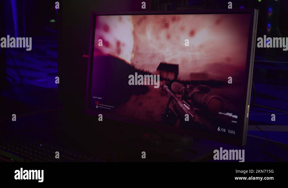 Army Soldier Observing Enemy Armored Transport In Military Simulator PC ...