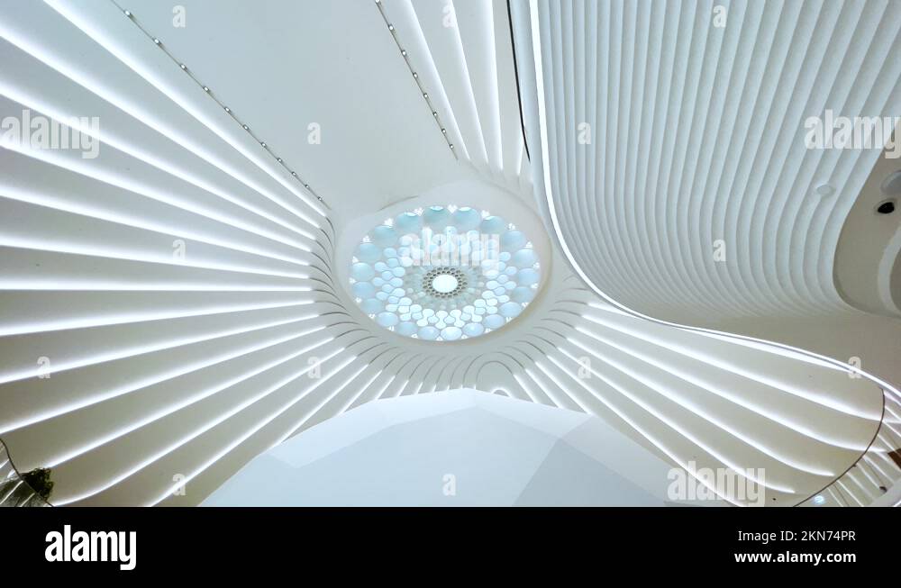 Circular Skylight Inside Sphere-shaped Auditorium Of UAE Pavilion ...