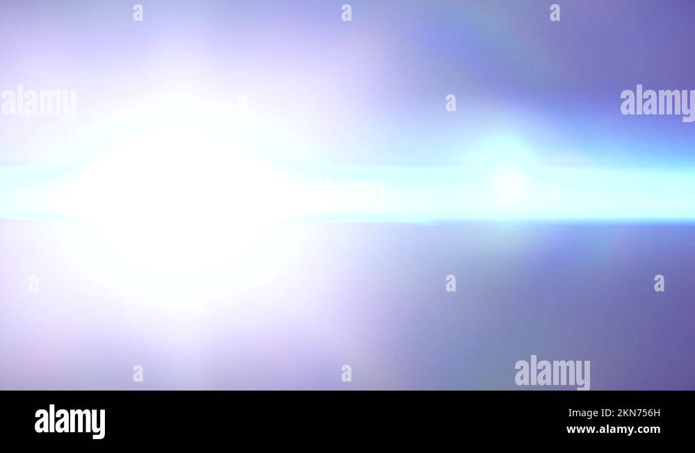 Anamorphic lens flare, bokeh light leaks, flash ray effect over black ...