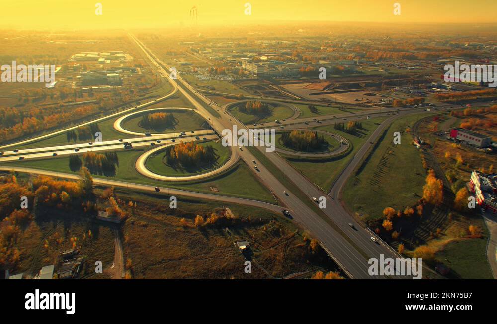 Cloverleaf road aerial Stock Videos & Footage - HD and 4K Video Clips ...