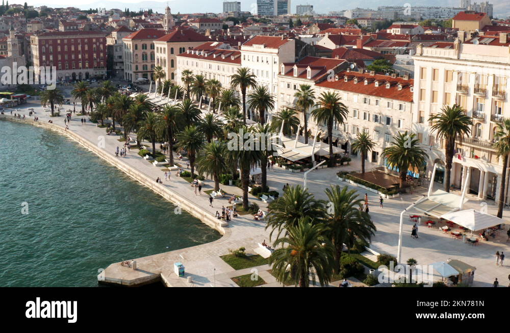 Riva waterfront in split croatia Stock Videos & Footage - HD and 4K ...