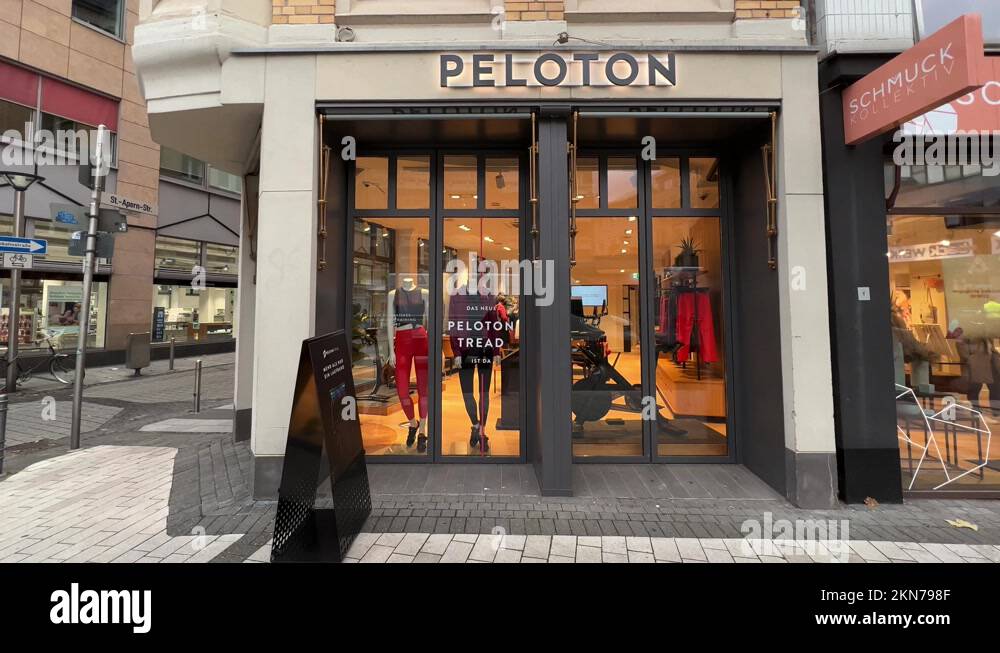 The Peloton store in central Cologne, Germany. Editorial use only Stock ...