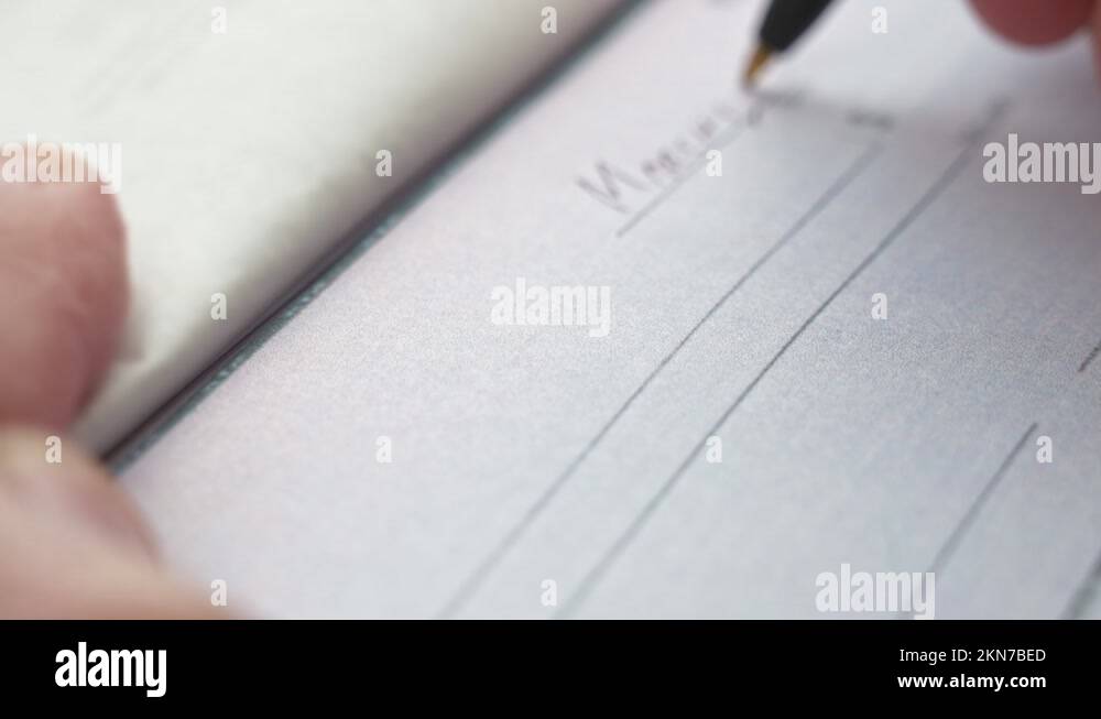 Writing a check Stock Videos & Footage - HD and 4K Video Clips - Alamy