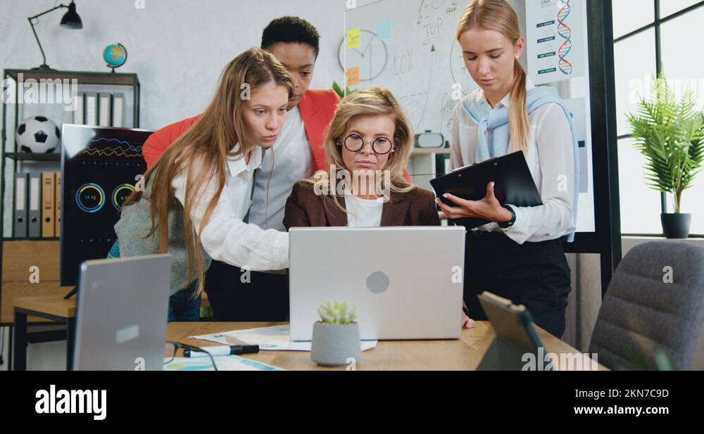 Diverse female office workers Stock Videos & Footage - HD and 4K Video ...