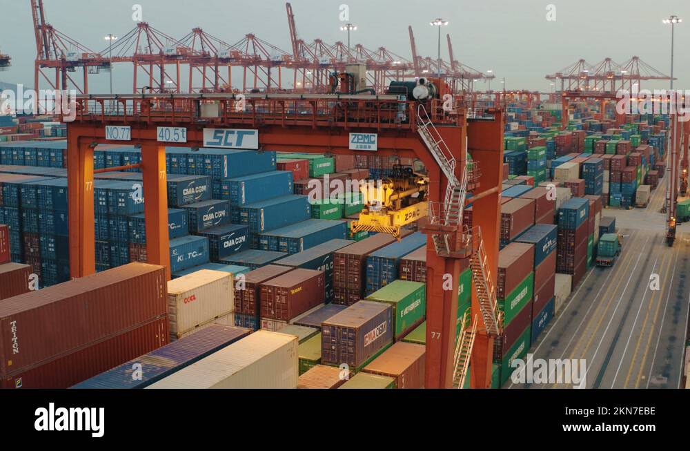 Shipping containers drone technology Stock Videos & Footage - HD and 4K ...
