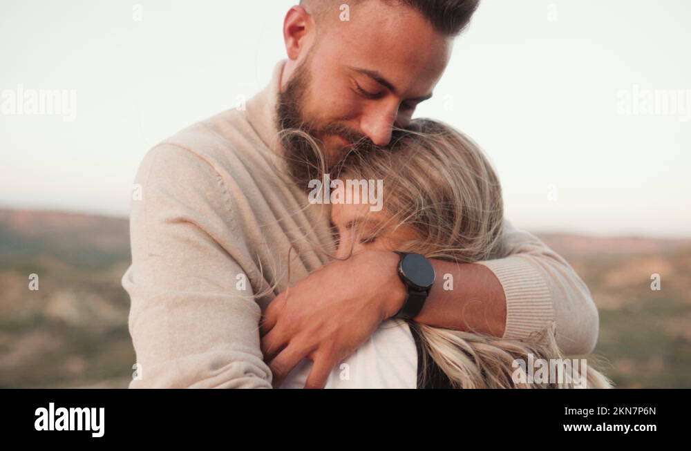 Portrait loving couple hugging Stock Videos & Footage - HD and 4K Video ...