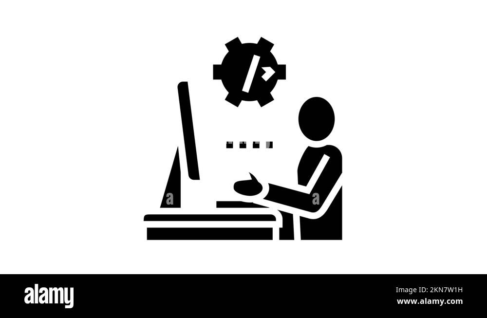 Programmer pictogram symbol Stock Videos & Footage - HD and 4K Video ...