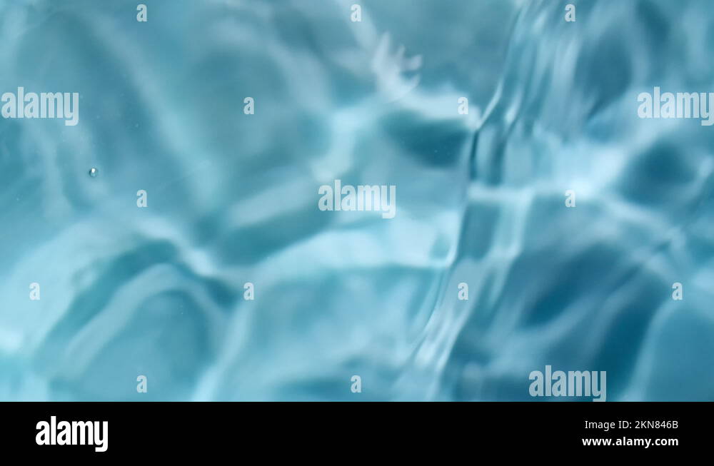 Water surface texture top view. Water splash blue colored. Pure blue ...